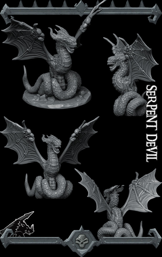 SERPENT DEVIL - Miniature | All Sizes | Dungeons and Dragons | Pathfin ...
