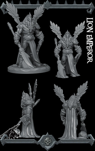 LION EMPEROR - Miniature - All Sizes | Dungeons and Dragons | Pathfind