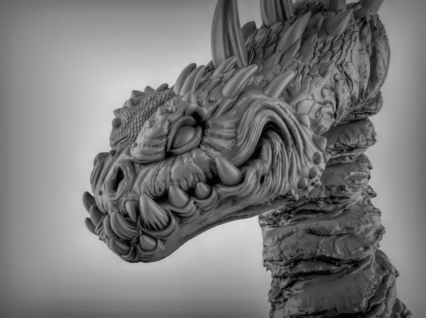 Lindwurm Dragon Resin Miniature for DnD | Tabletop Gaming