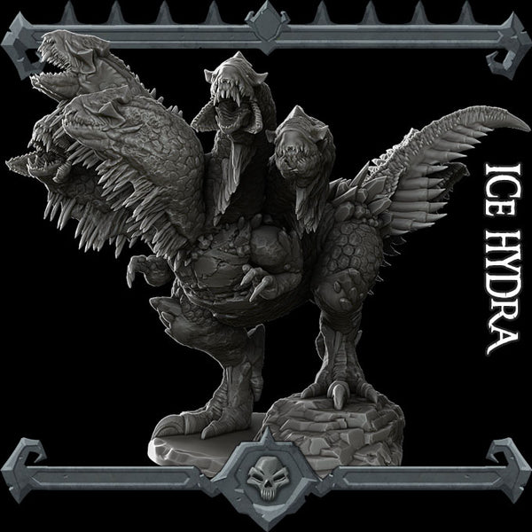 ICE HYDRA - Miniature | Dungeons and dragons | Cthulhu | Pathfinder
