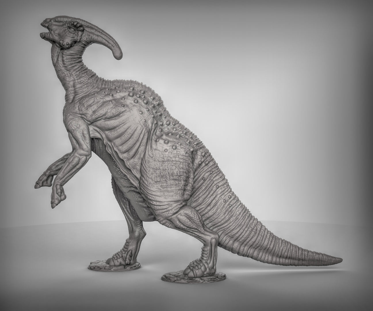 Parasaurolophus Dinosaurs Resin 3D Models for Dungeons & Dragons & Boa ...